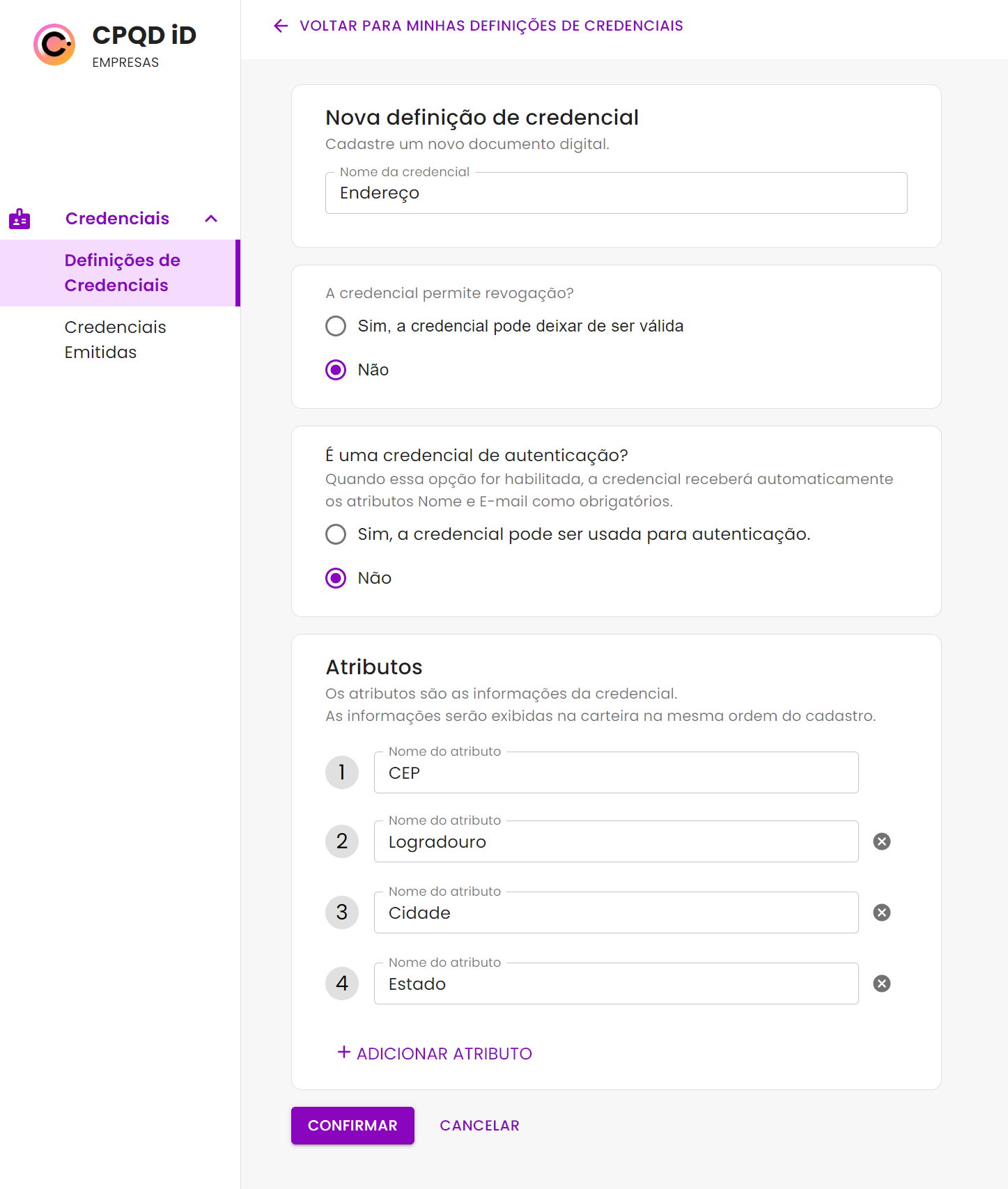 Portal iD Empresas — CPQD iD 1.6.0 documentation
