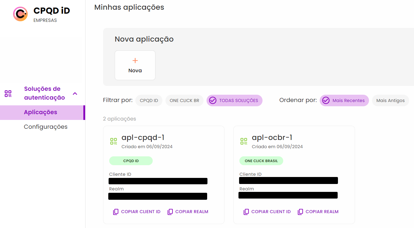 Portal iD Empresas — CPQD iD 1.6.0 documentation